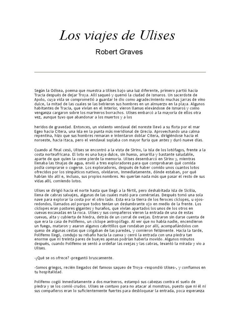 Los Viajes de Ulises PDF | PDF | Sirena | Odiseo