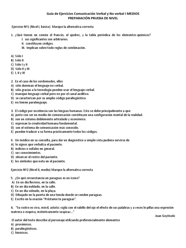 Ejercicios sobre Códigos de Comunicación | PDF | Comunicación | Semiótica