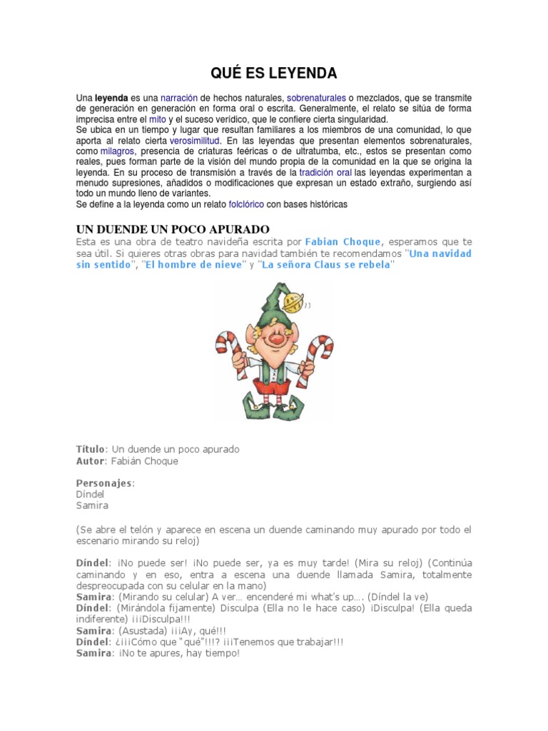 Qué Es Leyenda | PDF | Leyendas | Folklore