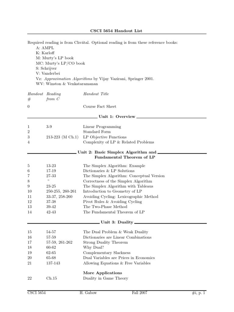 Chvatal Linear Programming | PDF | Linear Programming | Mathematical ...