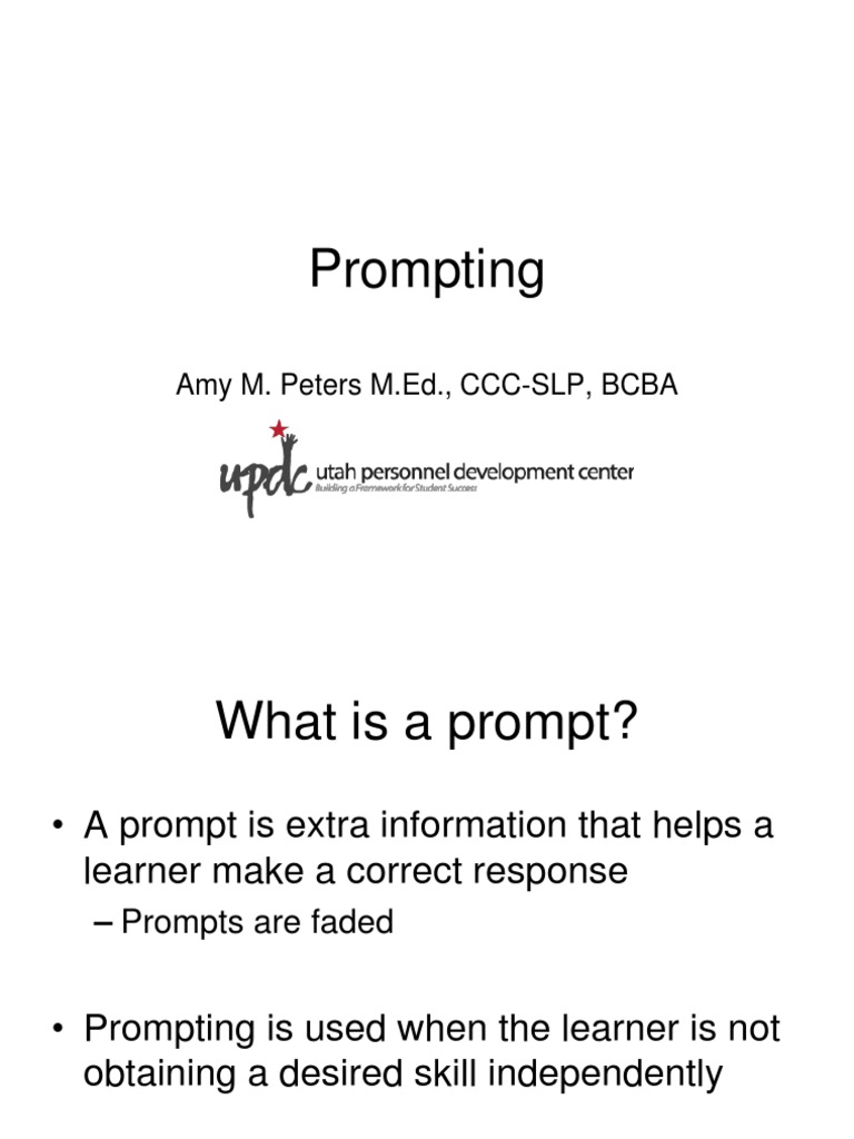 Prompting | PDF | Gesture | Reinforcement