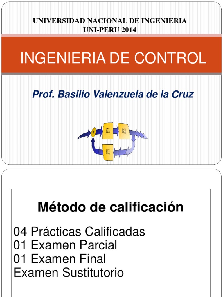 Teoría de Control.ppt | Sistema de control | Tecnología