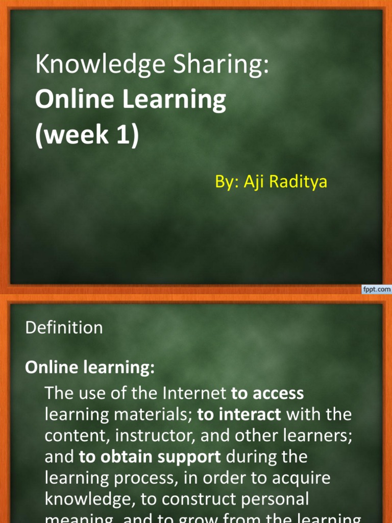 Distance Learning Definition