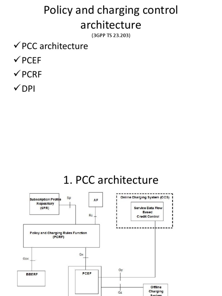 Policy and Charging Control Architecture | PDF | Network Packet | Ip ...