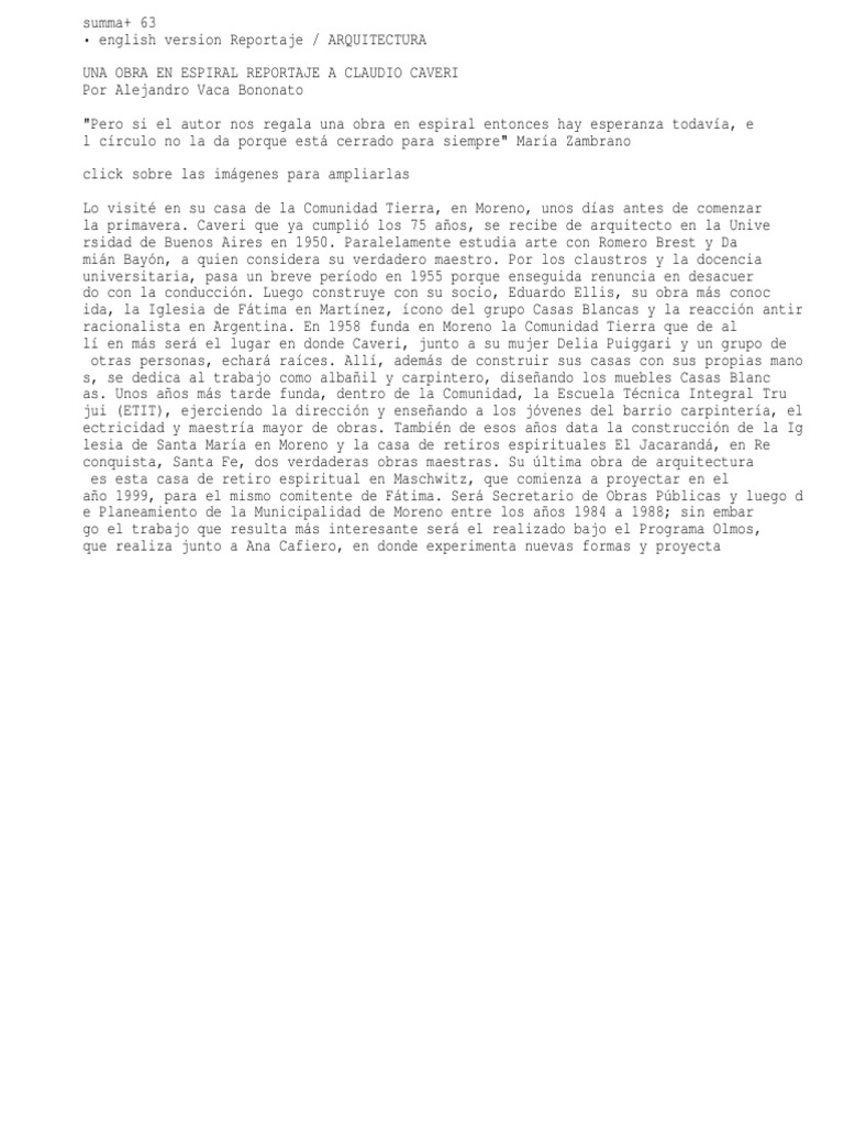 Reportaje A Claudio Caveri | PDF | GK Chesterton | Friedrich Nietzsche