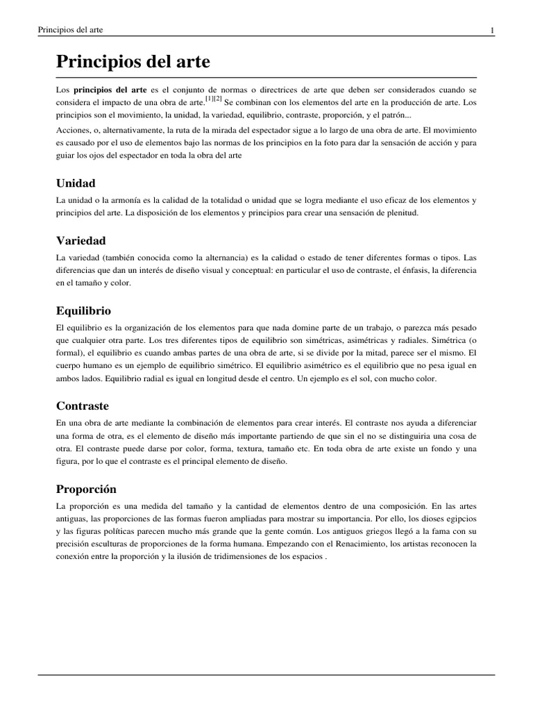 Elementos Y Principios De La Unidad Del Arte ELEMENTOS Y PRINCIPIOS DE