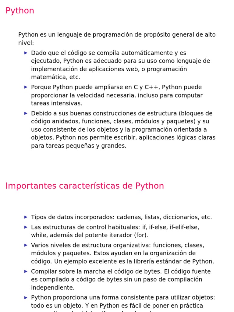 Basic Python Pdf Python Lenguaje De Programación Objeto Informática