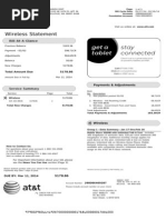 2022 T Mobile Cell Phone Bill Template | PDF