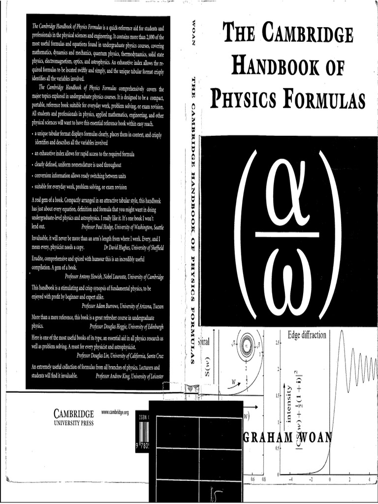 The Cambridge Handbook of Physics Formulas | PDF