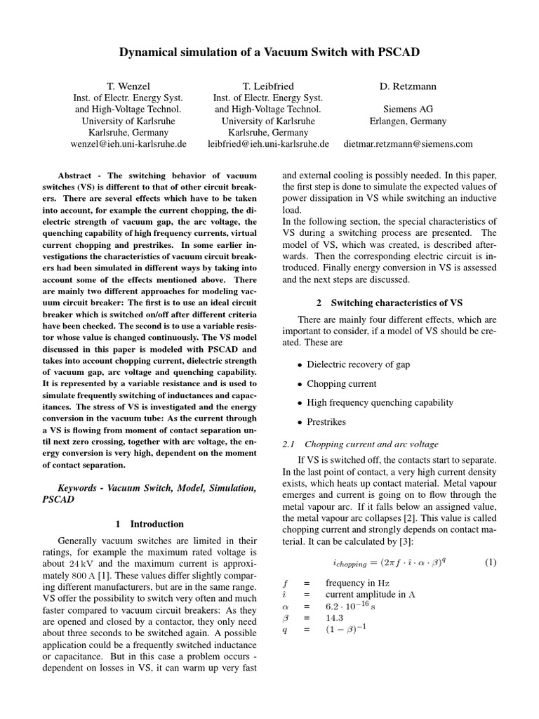 PSCAD Modelling Reference | PDF | Electric Current | Heat Transfer