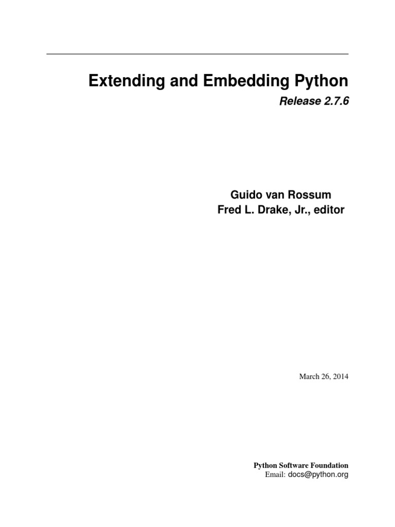 Extending Python With C or C++ | PDF | C (Programming Language ...