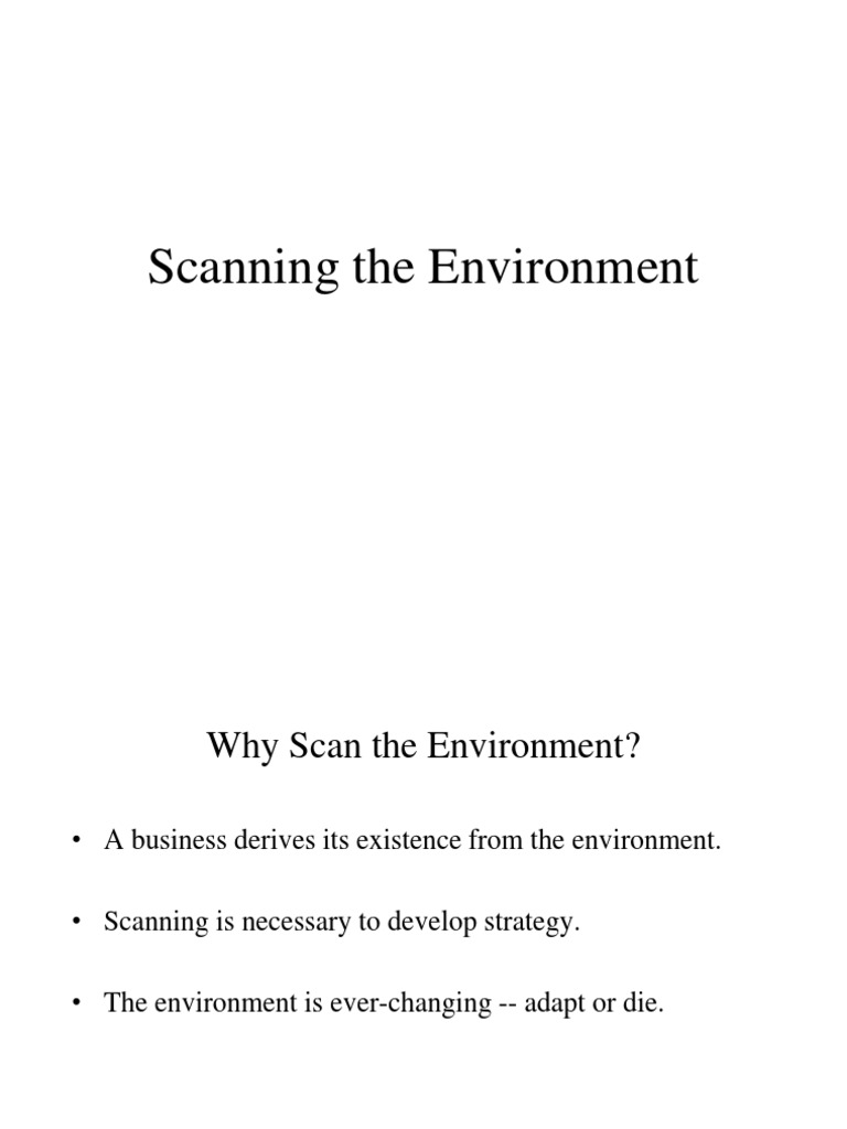 Environmental Scanning | Strategic Management | Business