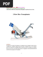 Manual Rice Transplanter Mechanism - redmultiprogram