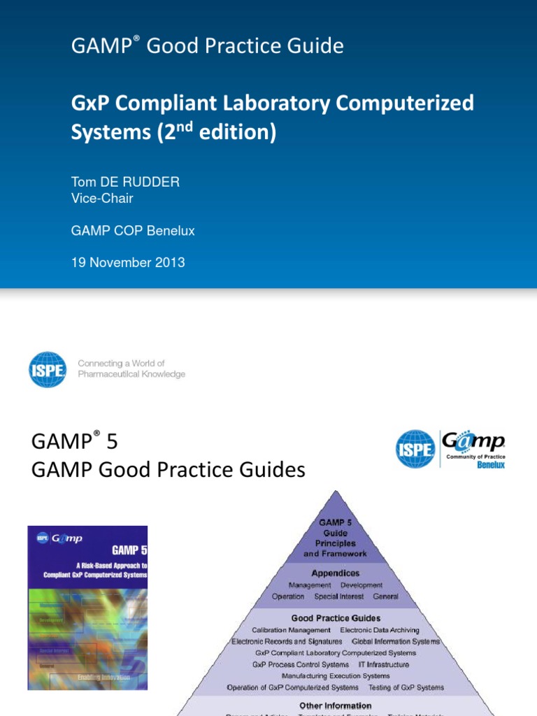 Gamp Good Practice Guide: GXP Compliant Laboratory Computerized Systems (2 Edition) | PDF ...