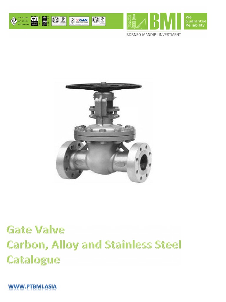 Gate Valve Catalogue | PDF | Screw | Valve