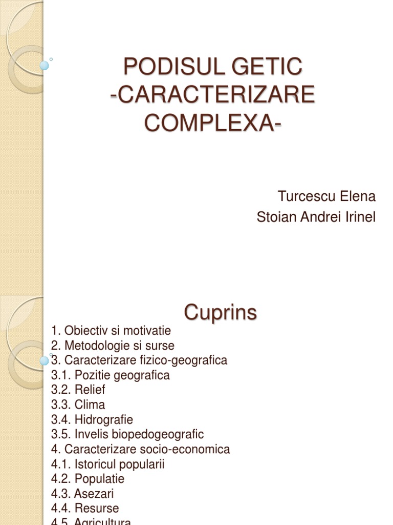 Podisul Getic | PDF