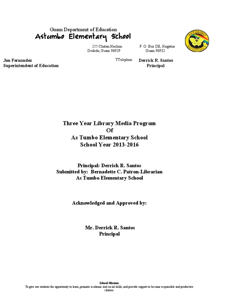 Three Year Library Media Plan 2013-2016 | PDF | Teaching | Pedagogy