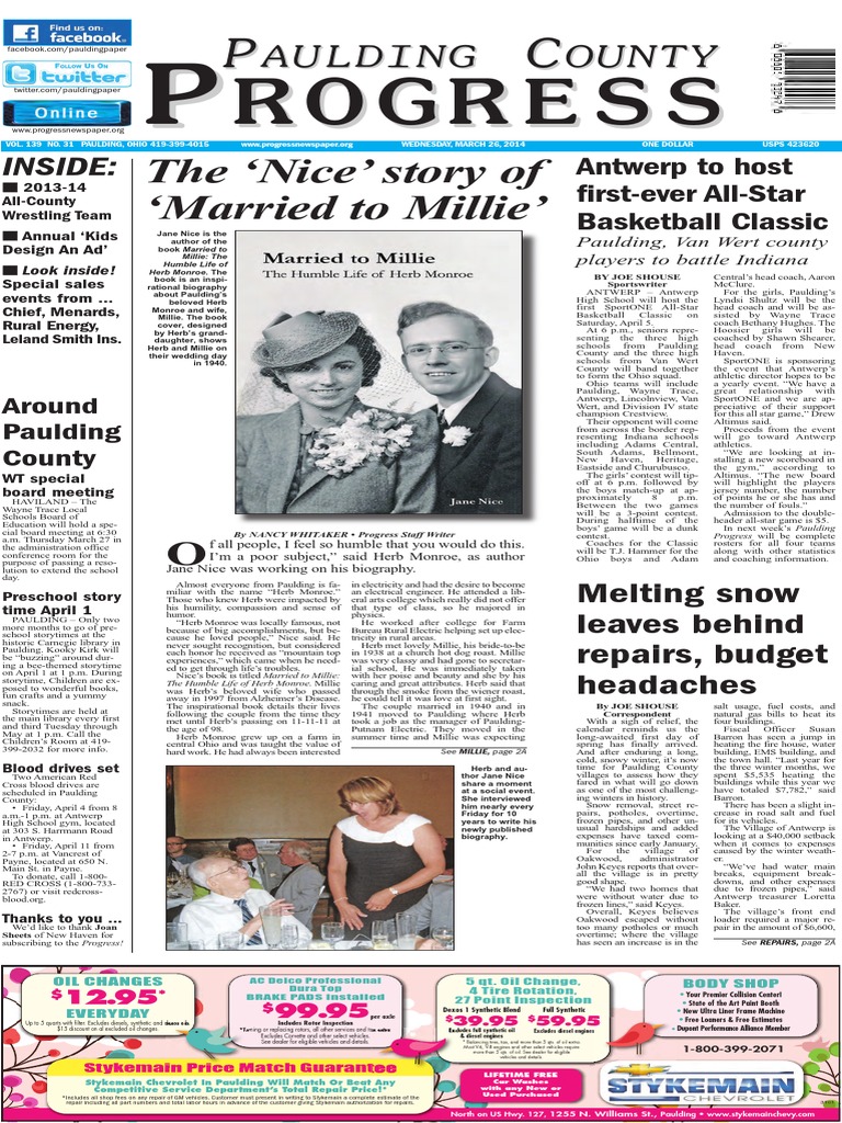 Paulding County Progress March 26, 2014 | PDF | Foods | Nature