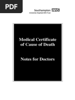 Certification of Death UK OSCE Guide | PDF | Death | Coroner