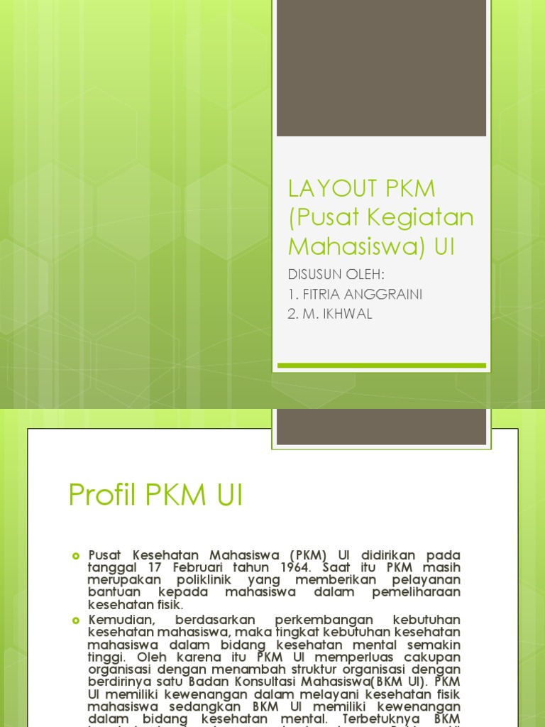 LAYOUT PKM (Pusat Kegiatan Mahasiswa) UI | PDF | Ilmu Sosial