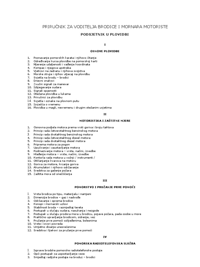 Skripta Za Voditelja Bro | PDF