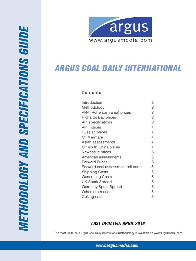 Argus Coal Daily Price - 2012 | PDF | Coal | Coke (Fuel)