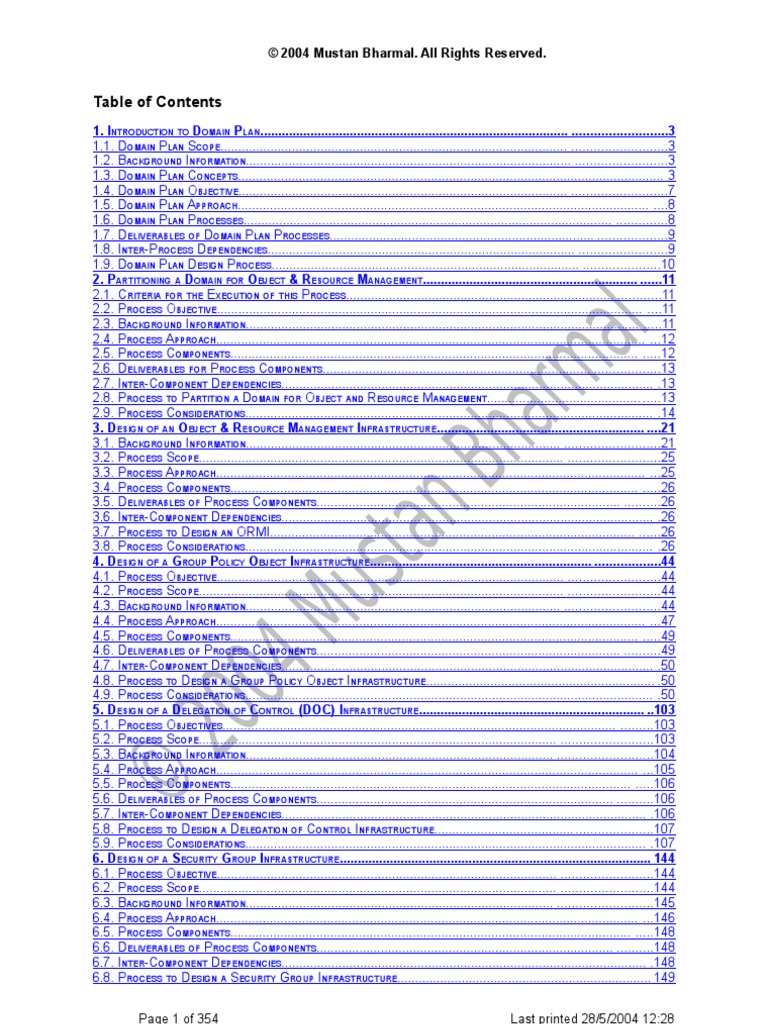 Domain Plan (Book 3 of 5) | PDF | Business