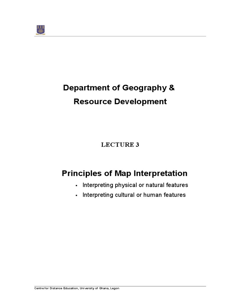 GEOG 204 Lecture 3 Map Int 2014 | PDF | Shoal | River