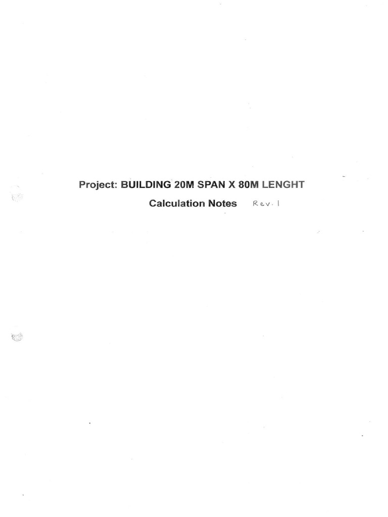 Steel Structure Calculation Sheet | PDF