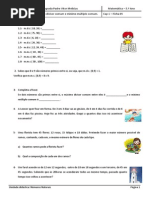 TAREFA - MDC e MMC (Problemas) 5 Ano | PDF