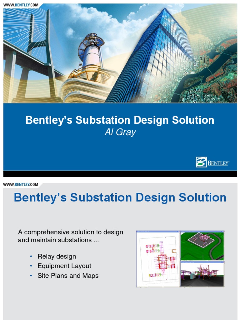 Bentley's Substation Design Solution: Al Gray | PDF | Electrical ...