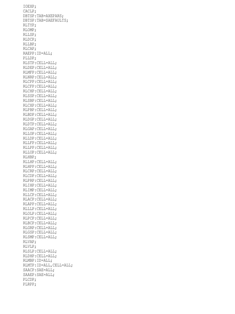 Ericsson Radio Commands