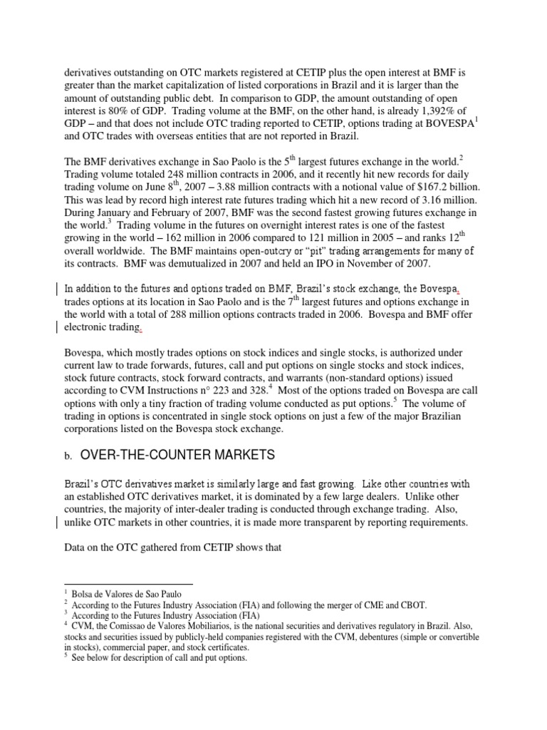Over-The-Counter Markets | PDF | Futures Exchange | Derivative (Finance)
