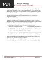 Lab Report-Comparing Densities:: Regular Coke vs. Diet Coke | PDF ...