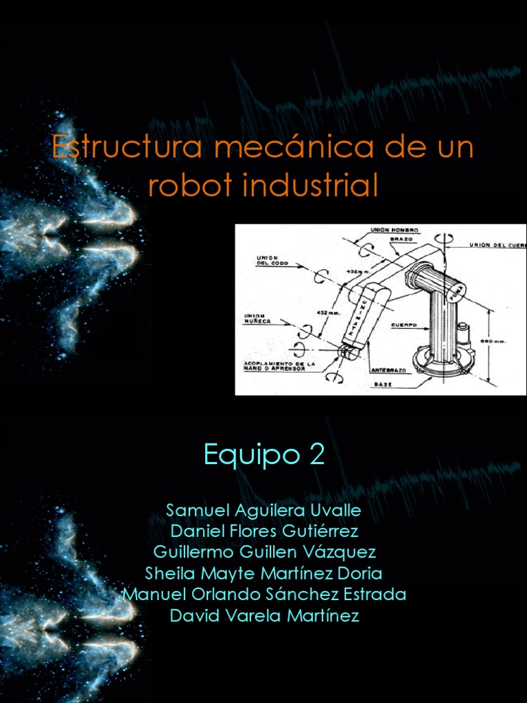 Estructura mecánica de un robot industrial | PDF | Robot | Robótica
