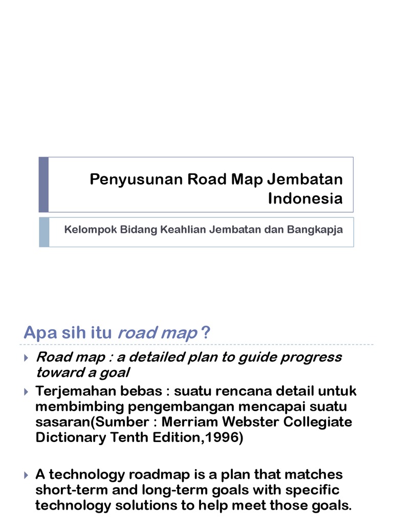 Road Map Jembatan Indonesia 2 | PDF