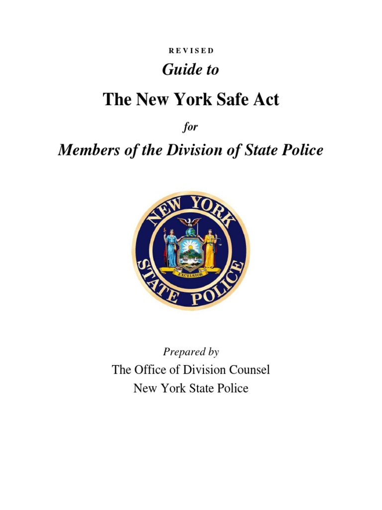 NY Safe Act Guide for State Police | PDF | National Instant Criminal ...