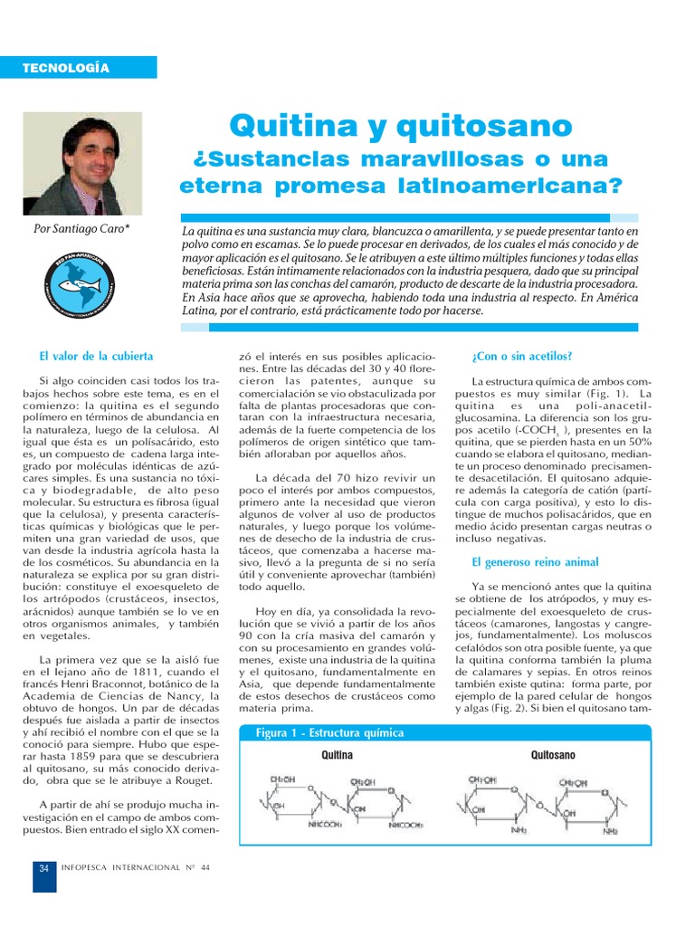 Quitina y Quitosano: Usos y Beneficios | PDF | Hongo | Productos quimicos