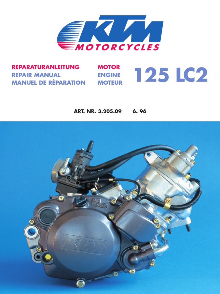KTM 125 LC2 Repair Manual | PDF | Piston | Bearing (Mechanical)