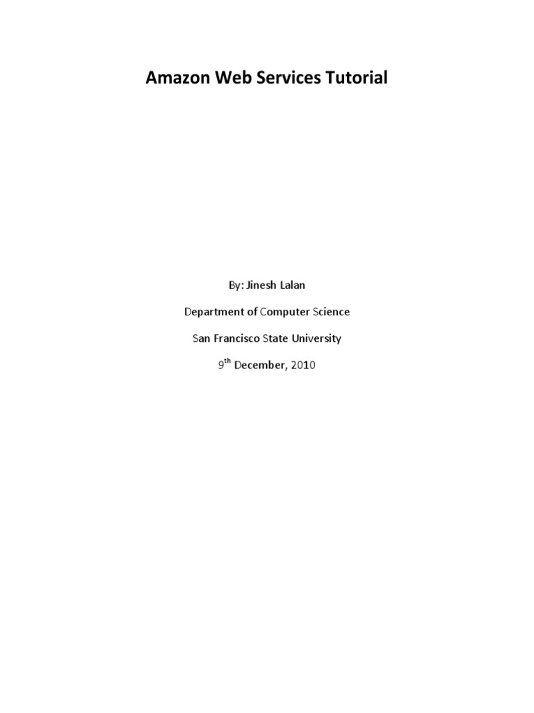 Amazon EC2 Tutorial | PDF | Amazon Web Services | Computer Engineering