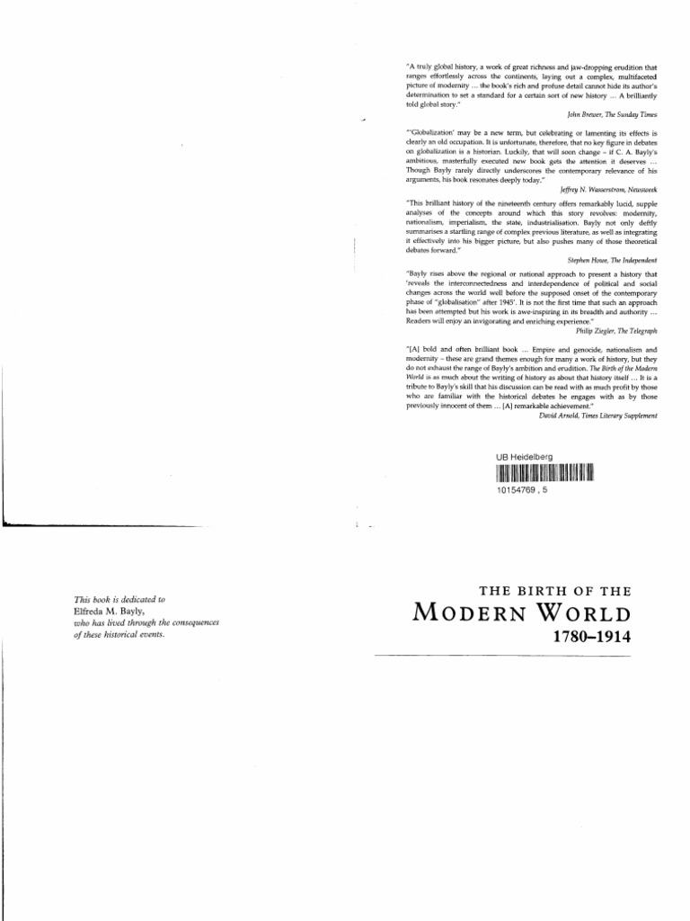 The Birth of The Modern World - 1780-1914 (Blackwell History of The ...