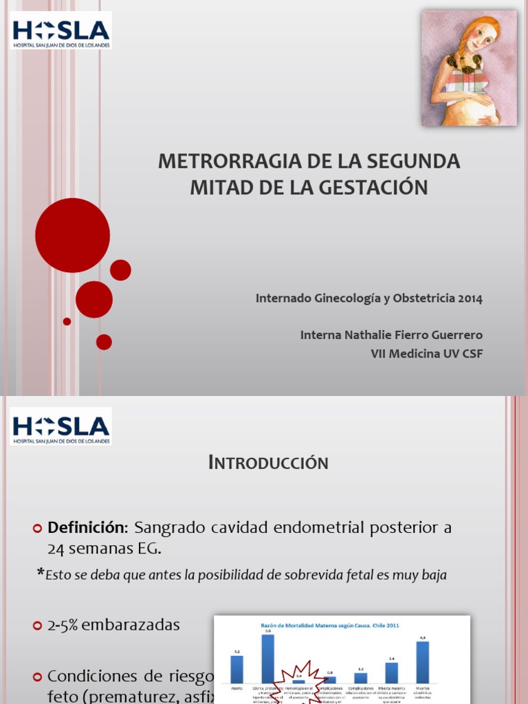 Metrorragia de La Segunda Mitad de La Gestación | PDF | El embarazo ...