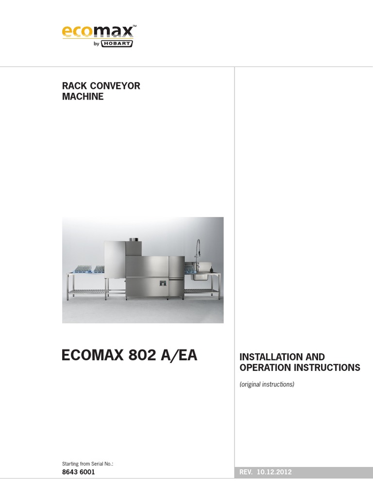 Ecomax - 802 - A - EA - BA 21715 B 12 12 EN | PDF | Dishwasher | Hvac