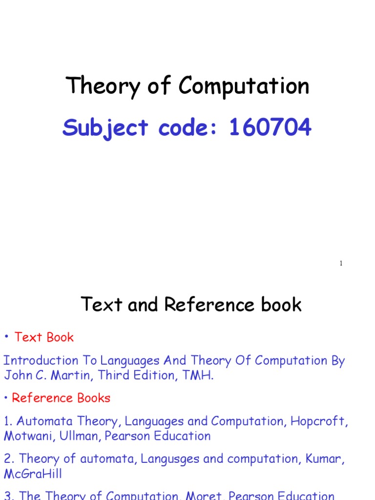 Introduction To Toc | Download Free PDF | Automata Theory | Logic
