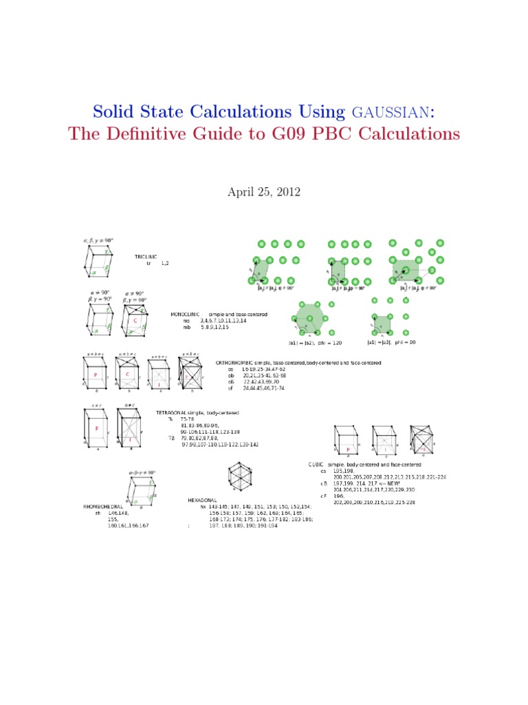 PBC Guide | PDF | Crystal Structure | Condensed Matter Physics