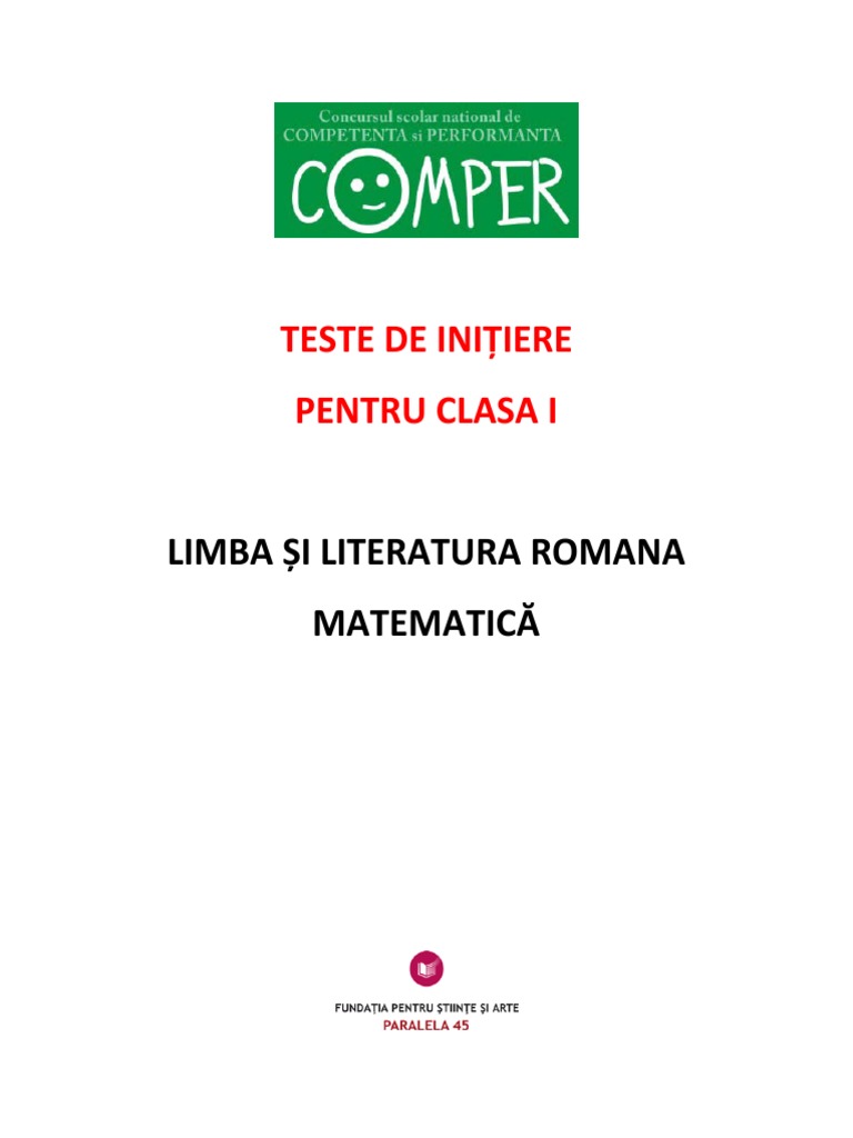 Teste Comper | PDF