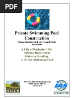 Design and Construction of Swimming Pools | PDF | Concrete | Swimming Pool
