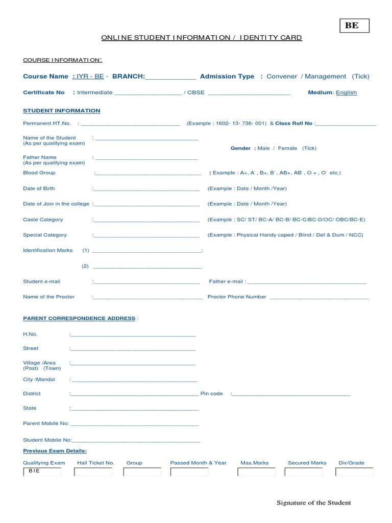 Online Student Information-2014 | PDF