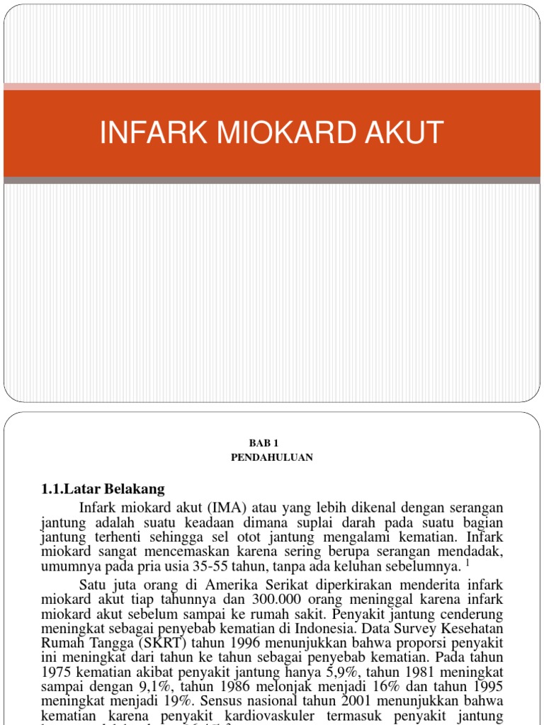 Infark Miokard Akut | PDF