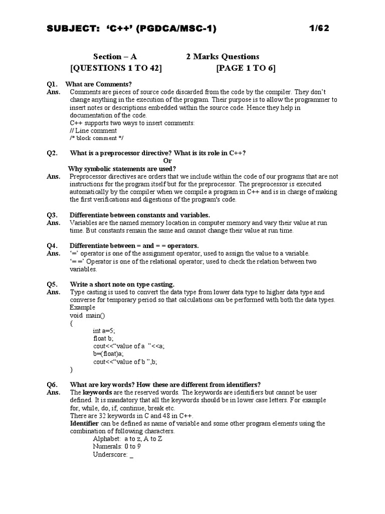 C | PDF | C (Programming Language) | Constructor (Object Oriented ...